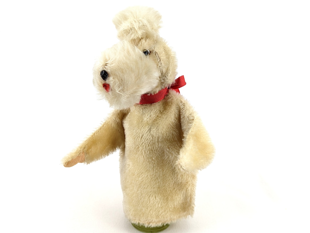 White Poodle Hand Puppet by Hermann Teddy Made Before 1965 Excellent ...