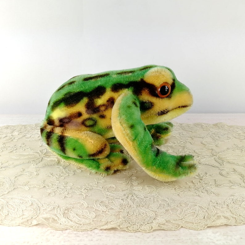 Steiff Frog Larger Than Life 8 Inches Long Vintage 1960 to 1964 ...