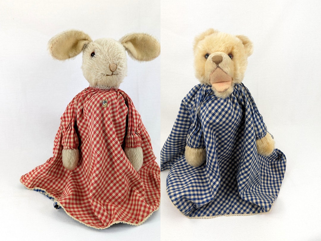 Teddy Bunny Flip Doll Topsy Turvy Made by TRUDY 1950s Italian Vintage ...