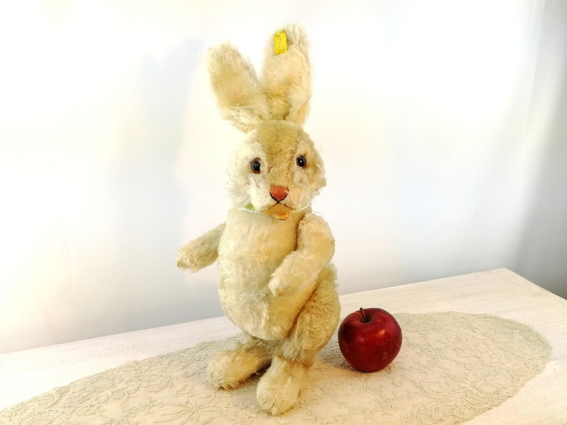 Steiff Rabbit Niki With Ids Jointed Large 16 Vintage 1951 - Etsy