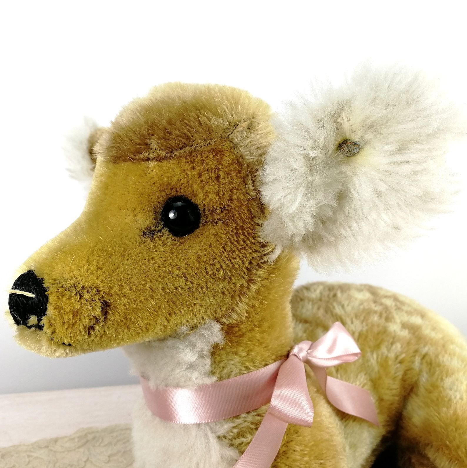 Steiff Fawn Deer With Button Lying 14 Inches Vintage 1965 to - Etsy