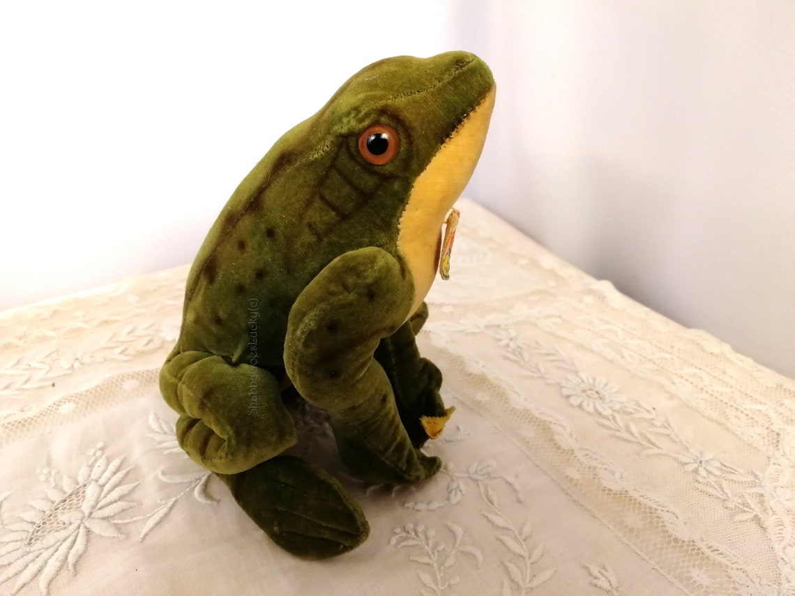 Steiff Frog Froggy With All Steiff Ids Vintage Made 1959 - Etsy
