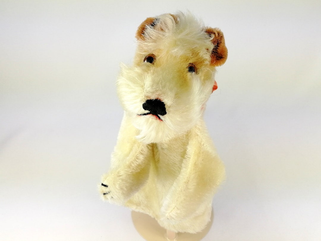 Steiff Foxterrier Dog Puppy Hand Puppet Vintage 1965 to 1978 Produced ...