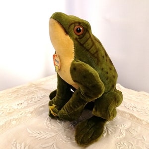 Steiff Frog Froggy With All Steiff Ids, Vintage Made 1959 64, Large 5 ...