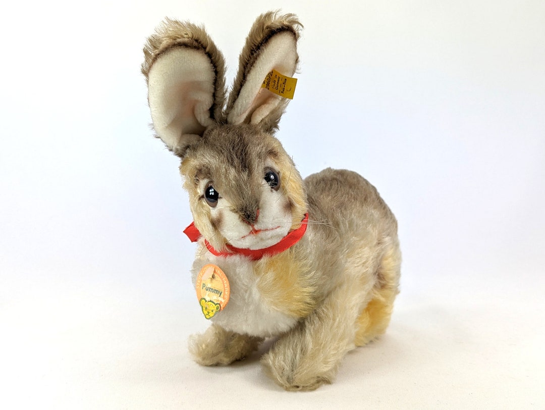 Steiff Rabbit With All Ids 1968 to 1976 Vintage 10 Inches Sitting Old ...