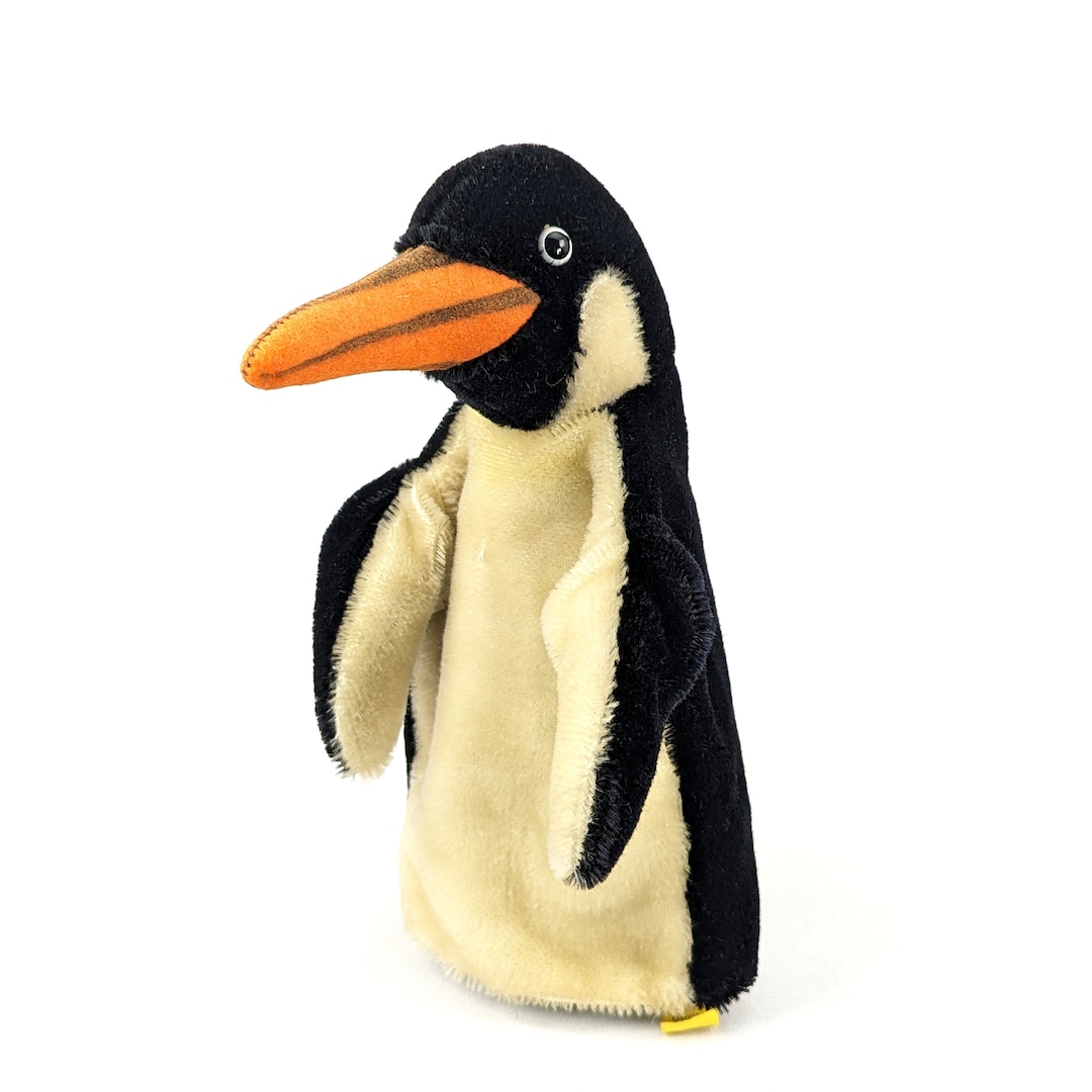 Steiff Penguin Hand Puppet With Ids Vintage Made 1967 First Edition - Etsy