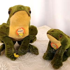 Steiff Frog Froggy With All Steiff Ids, Vintage Made 1959 64, Large 5 ...