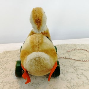 Steiff duck on wheels 7 inches vintage 1949 to 64 made | Etsy