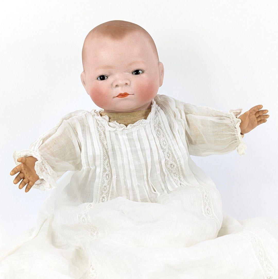 Antique Bye Lo Baby Doll 11 Inches 1920s Bisque Head Original Cloth ...