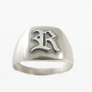 Monogram Ring .men Initial Ring. Silver Monogram Ring. Personalized Ring .guti Initial Ring. Old ...