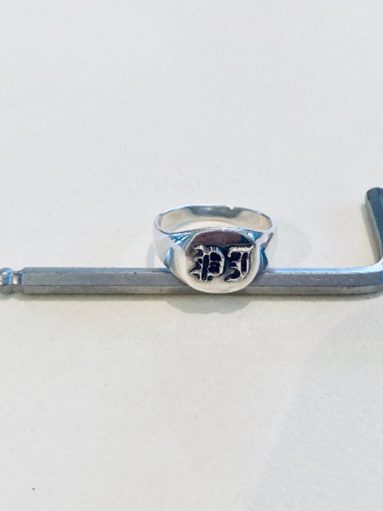 Monogram Ring .men Initial Ring. Silver Monogram Ring. | Etsy