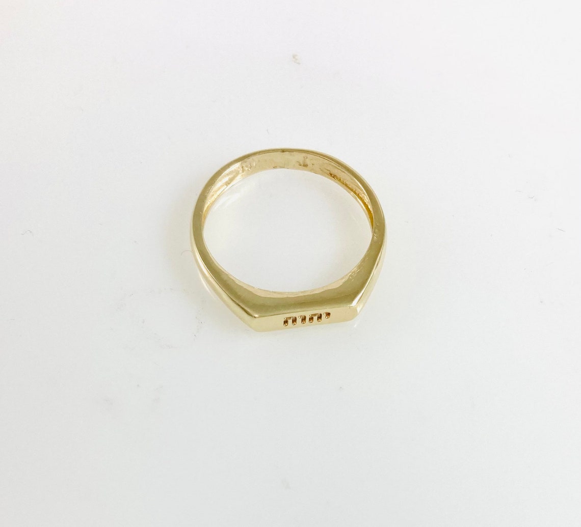 Gold Yhwh Ring. Goods Name Hebrew Ring .yahweh Signet Ring. Jehovah ...