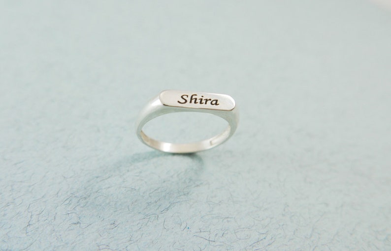 Silver Name Ring. Sterling Silver Ring. Personalized Name - Etsy