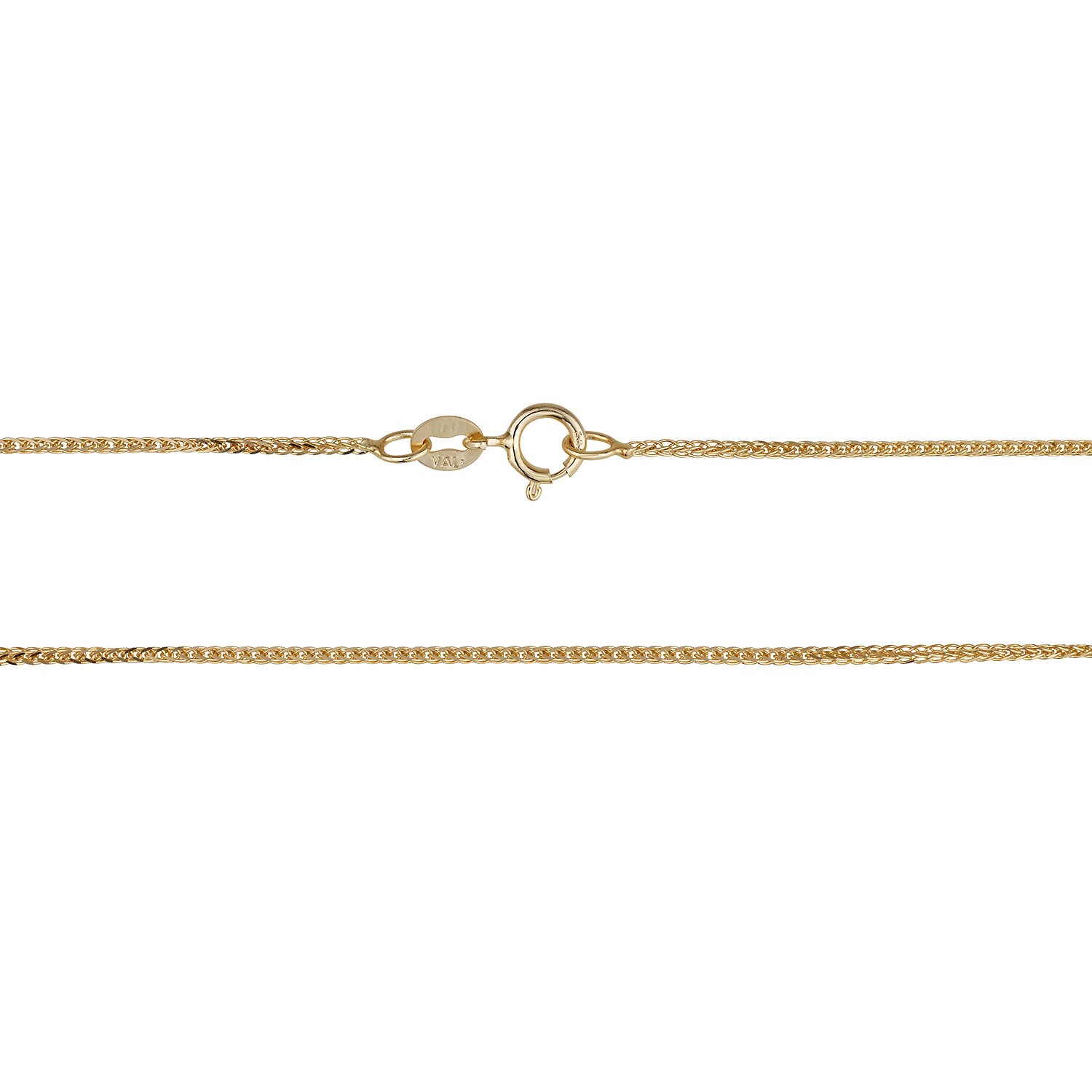 14k Gold Chain Gold Necklace Yellow Gold Necklace Spiga - Etsy