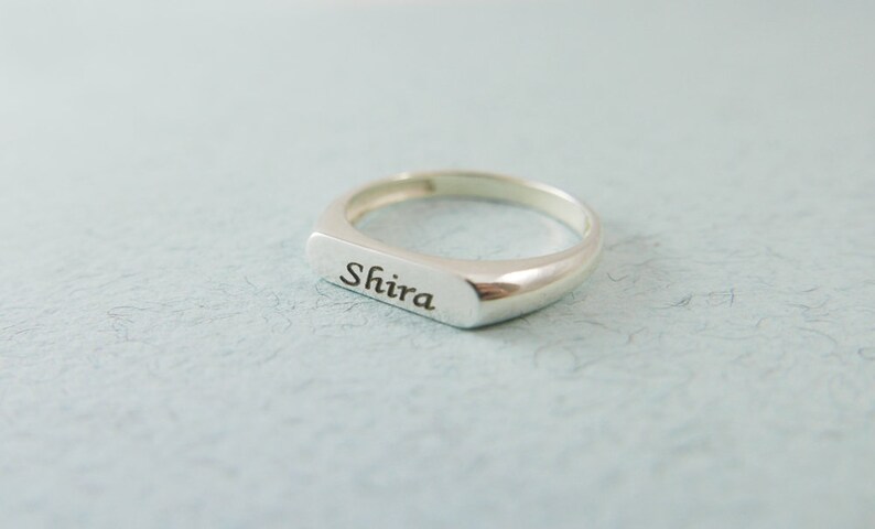 Silver Name Ring. Sterling Silver Ring. Personalized Name - Etsy