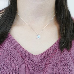 Initial Necklace. Silver Initial Opal Necklace. Opal Initial Necklace ...