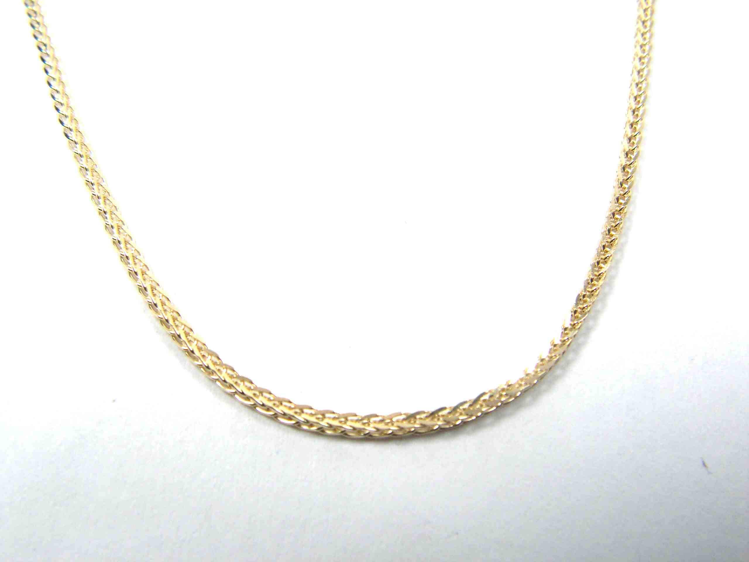 14k Gold Chain, Gold Necklace, Yellow Gold Necklace, Spiga Chain. Men ...