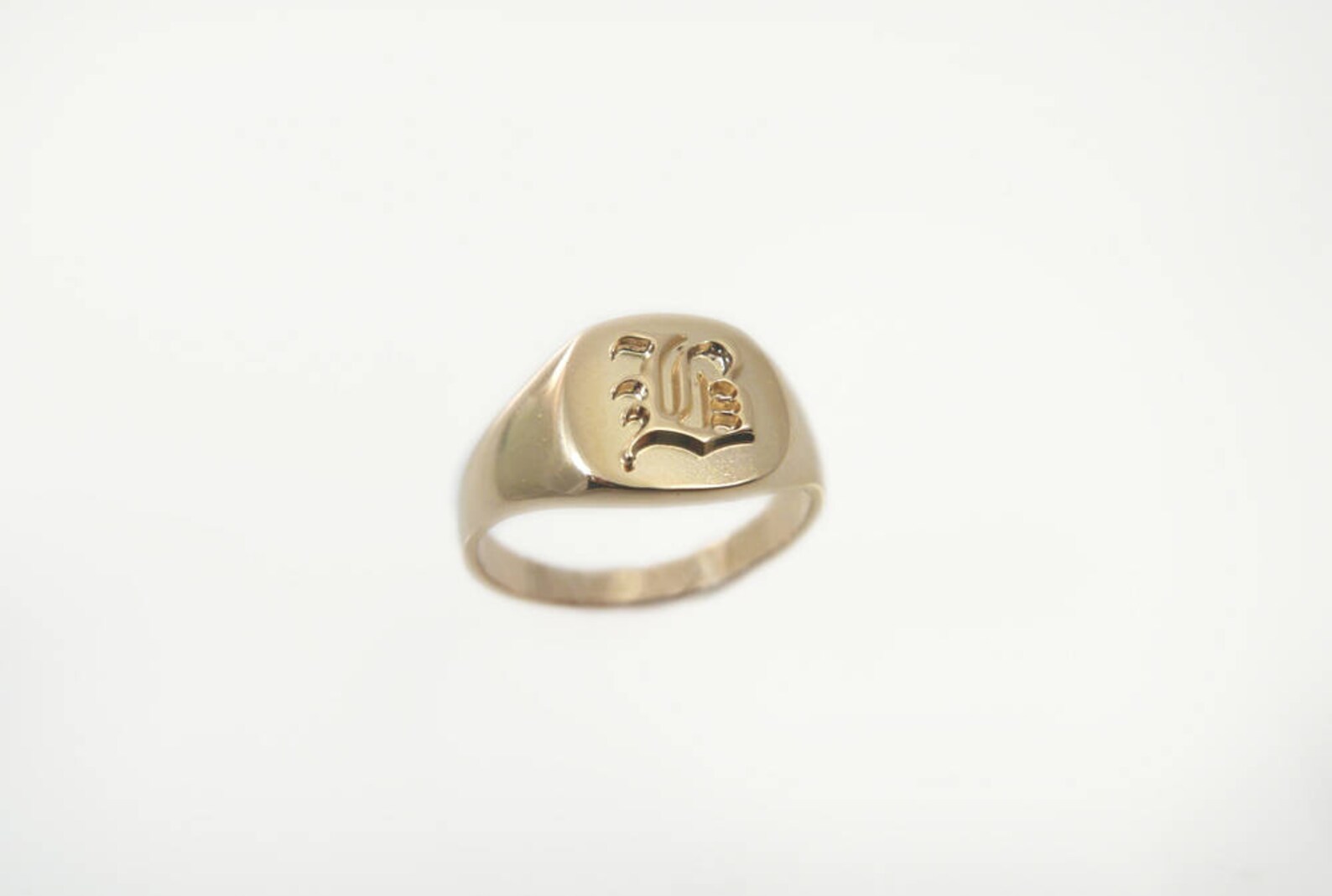 Monogram Ring .men Initial Ring. Gold Monogram Ring. | Etsy