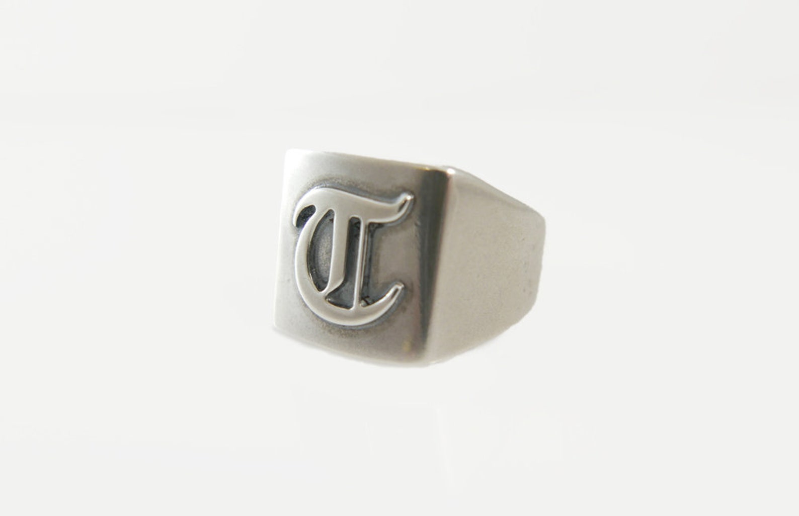 Massive Monogram Ring .men Initial Ring. Monogram Ring. Personalized ...