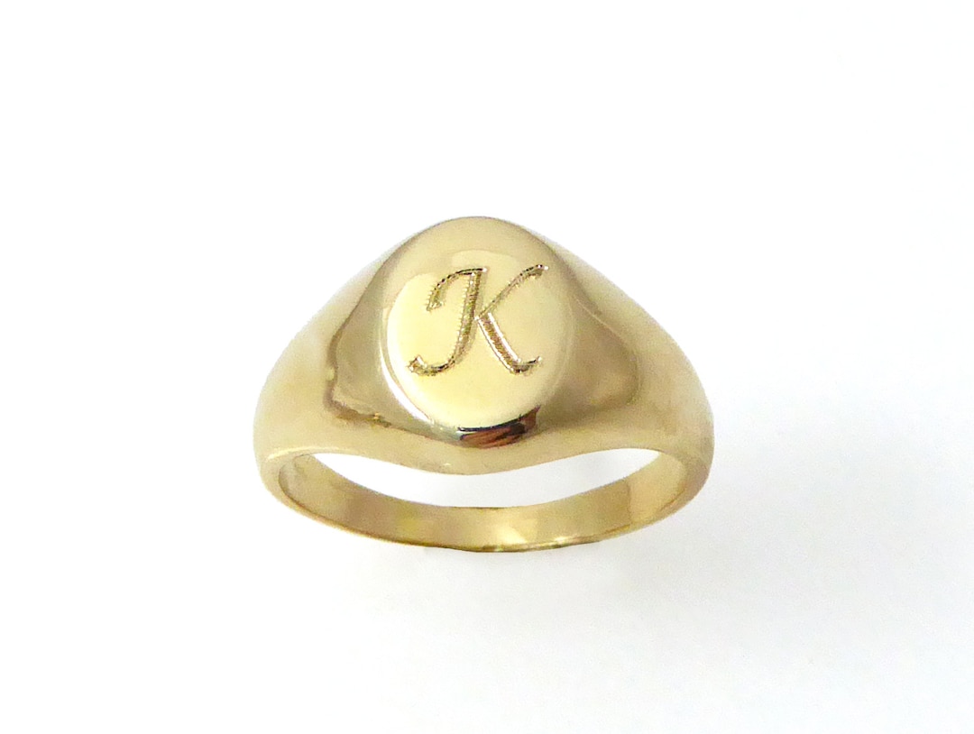 Gold Monogram Ring ,personalized Ring, Unisex Ring ,personalized ...