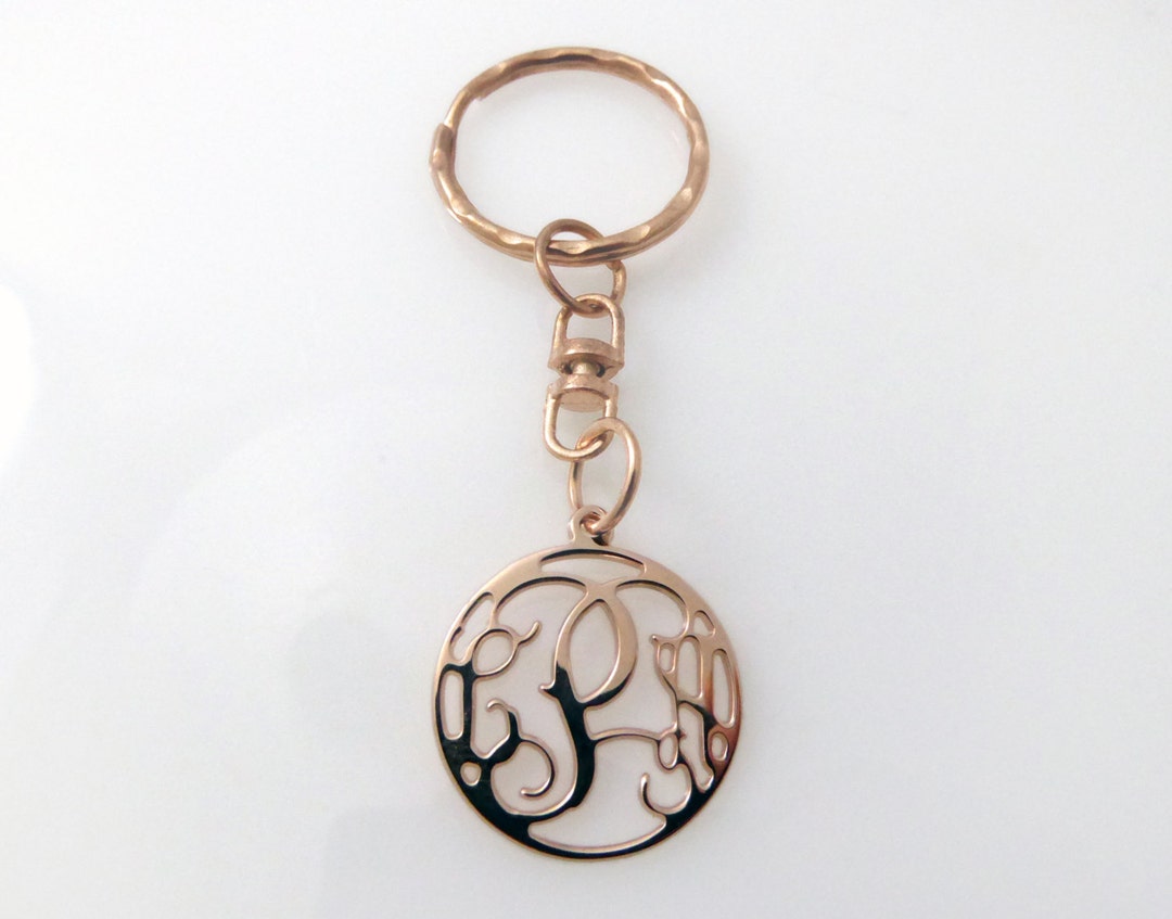 Monogram Key Chain. 0.8" Monogram Key Chain. Personalized Key Chain ...