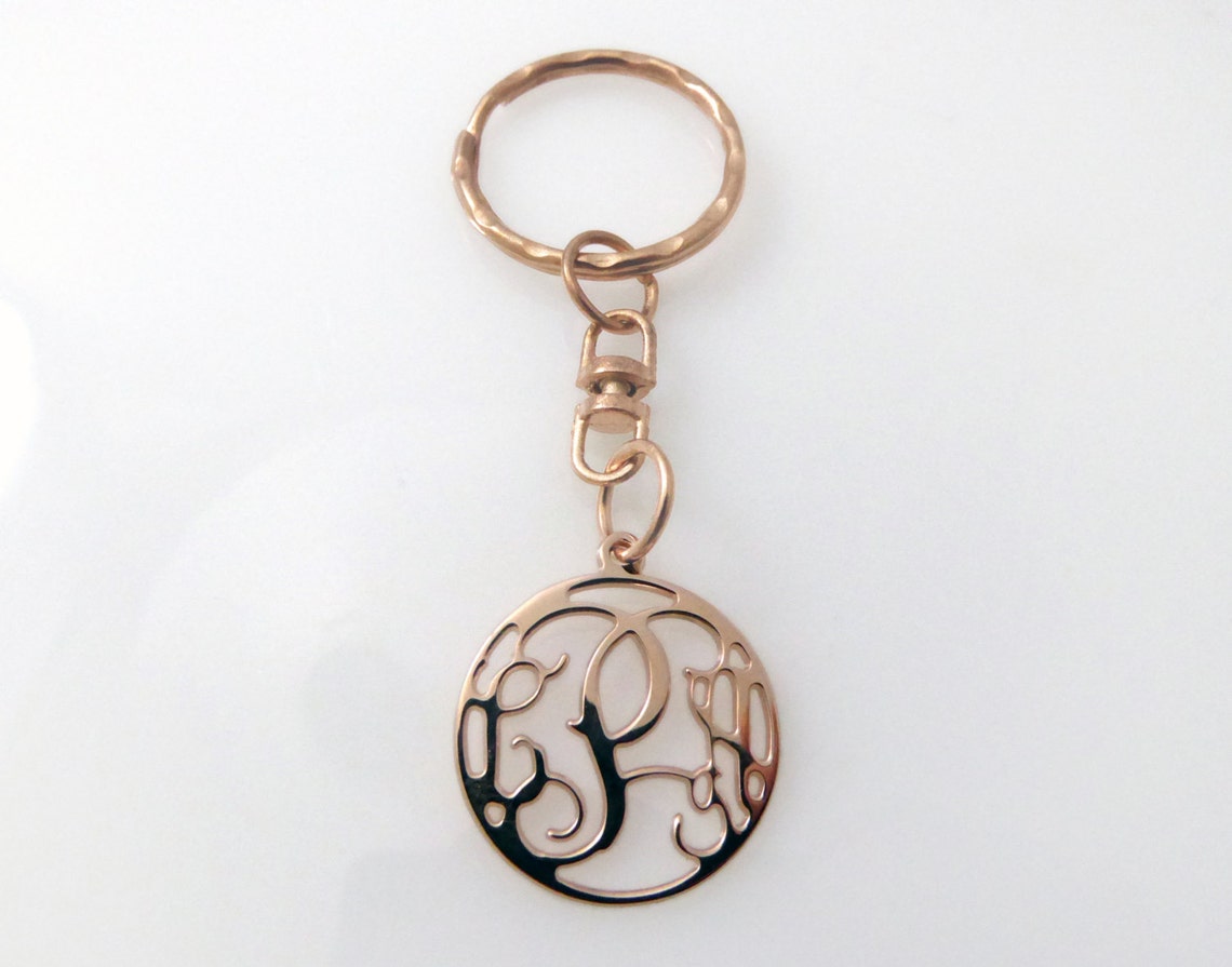 Monogram Key Chain. 0.8 Monogram Key Chain. Personalized - Etsy
