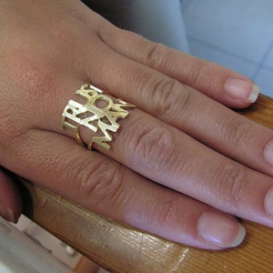 Trust No Man Ring. Personalized Ring. Gift for Her. Personalized ...