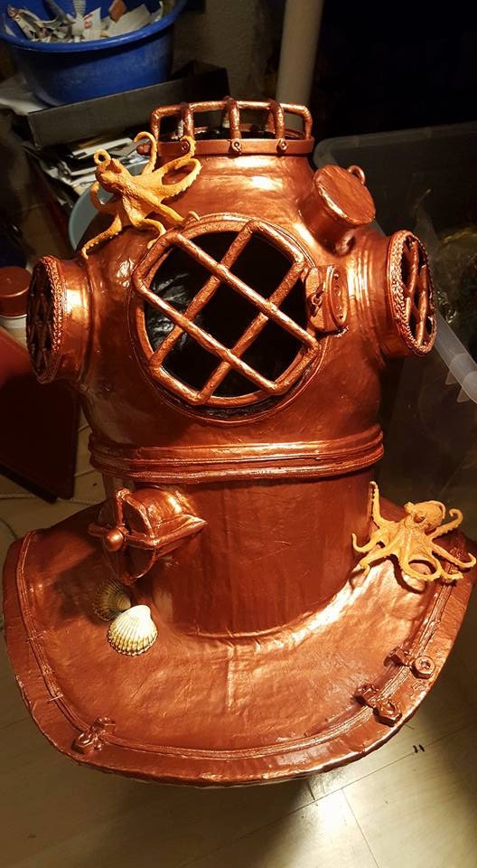 Deep Sea Diver Helmet, Steampunk Aquanaut, Vintage Nautical Helmet for ...