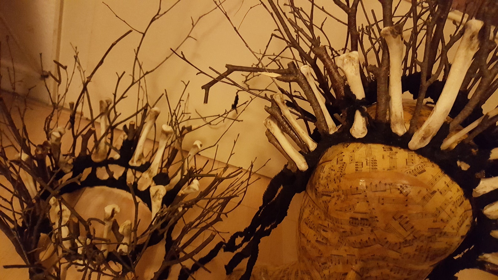 Witch Queen Crown - Wood and Bones - Pagan Folk Gothic Headpiece - Etsy