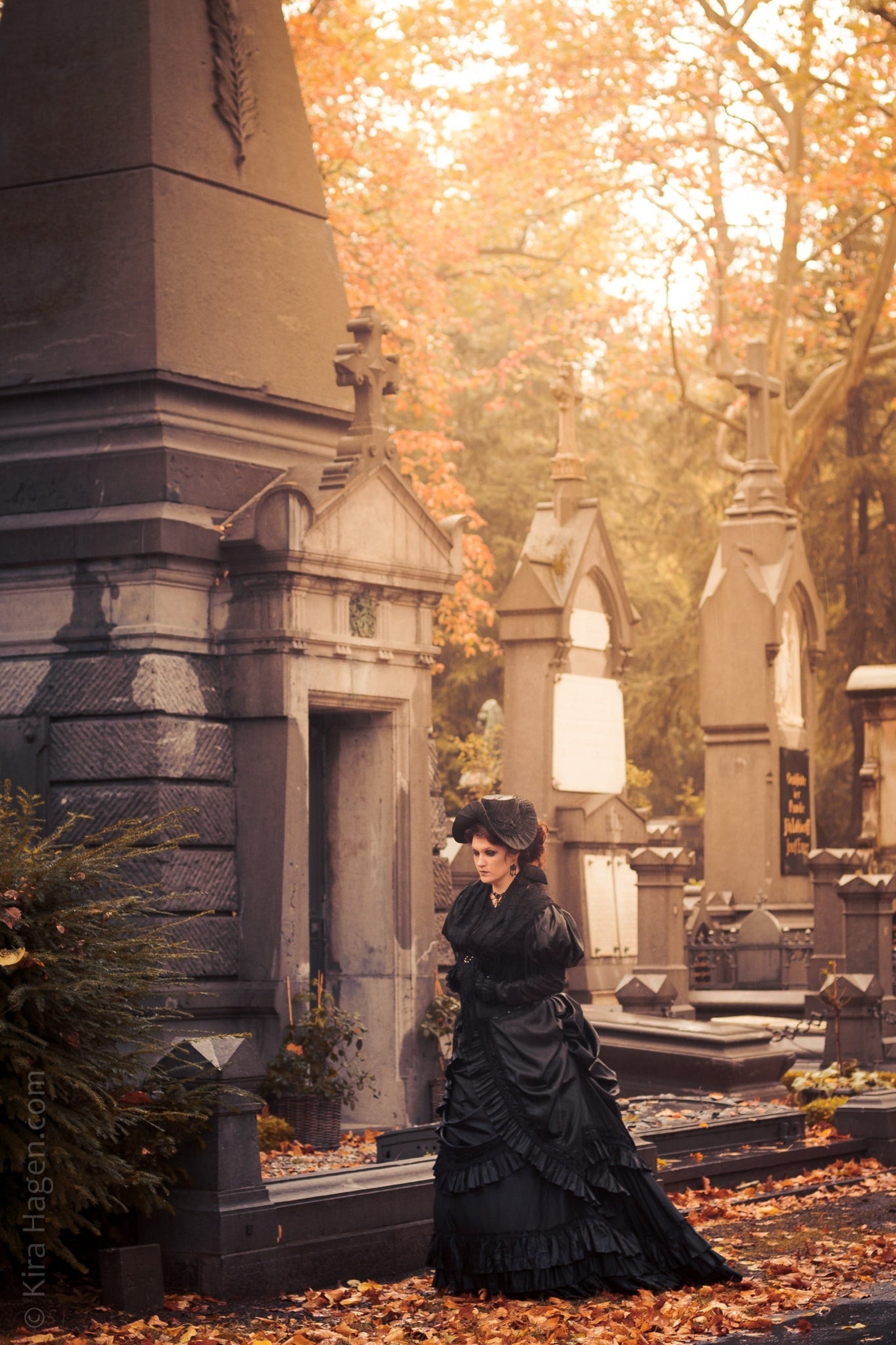 Victorian Goth Mourning Bustle Dress Romantic Goth WGT Horror Haunting ...