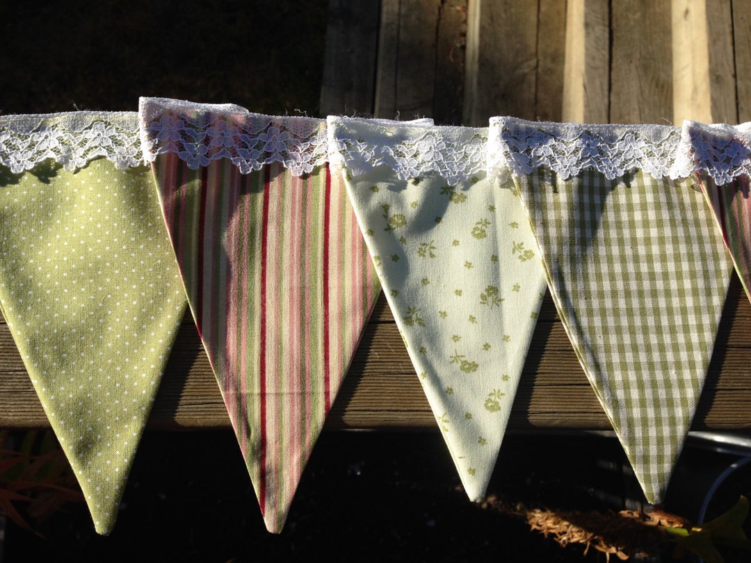 Handmade Bunting - Shabby Chic - Etsy