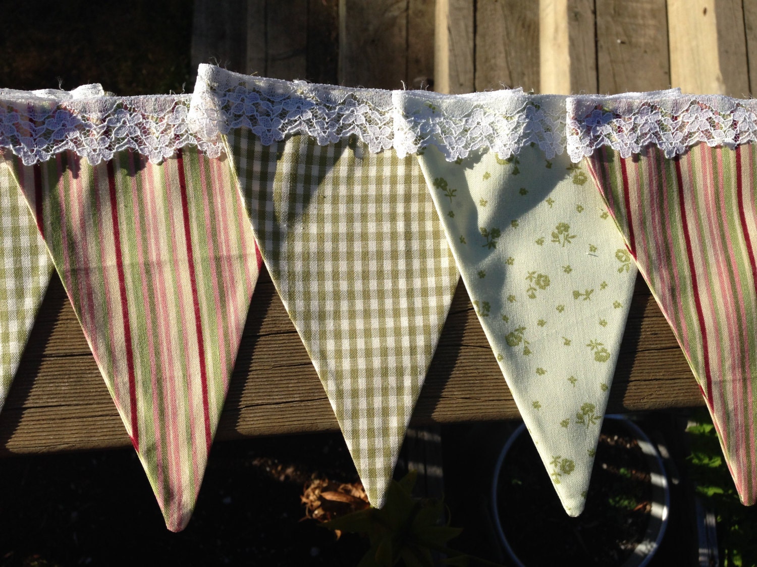 Handmade Bunting - Shabby Chic - Etsy