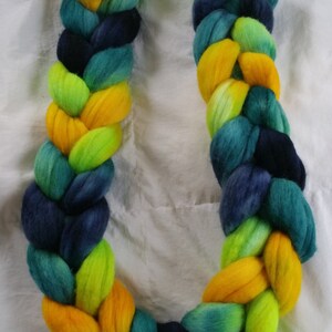 Hand Painted Merino Wool - Bright Flickerings 1 - Etsy