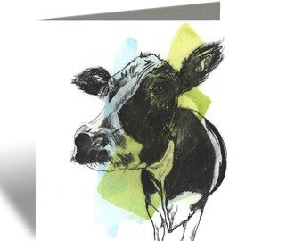 Cow Greeting Card | Etsy