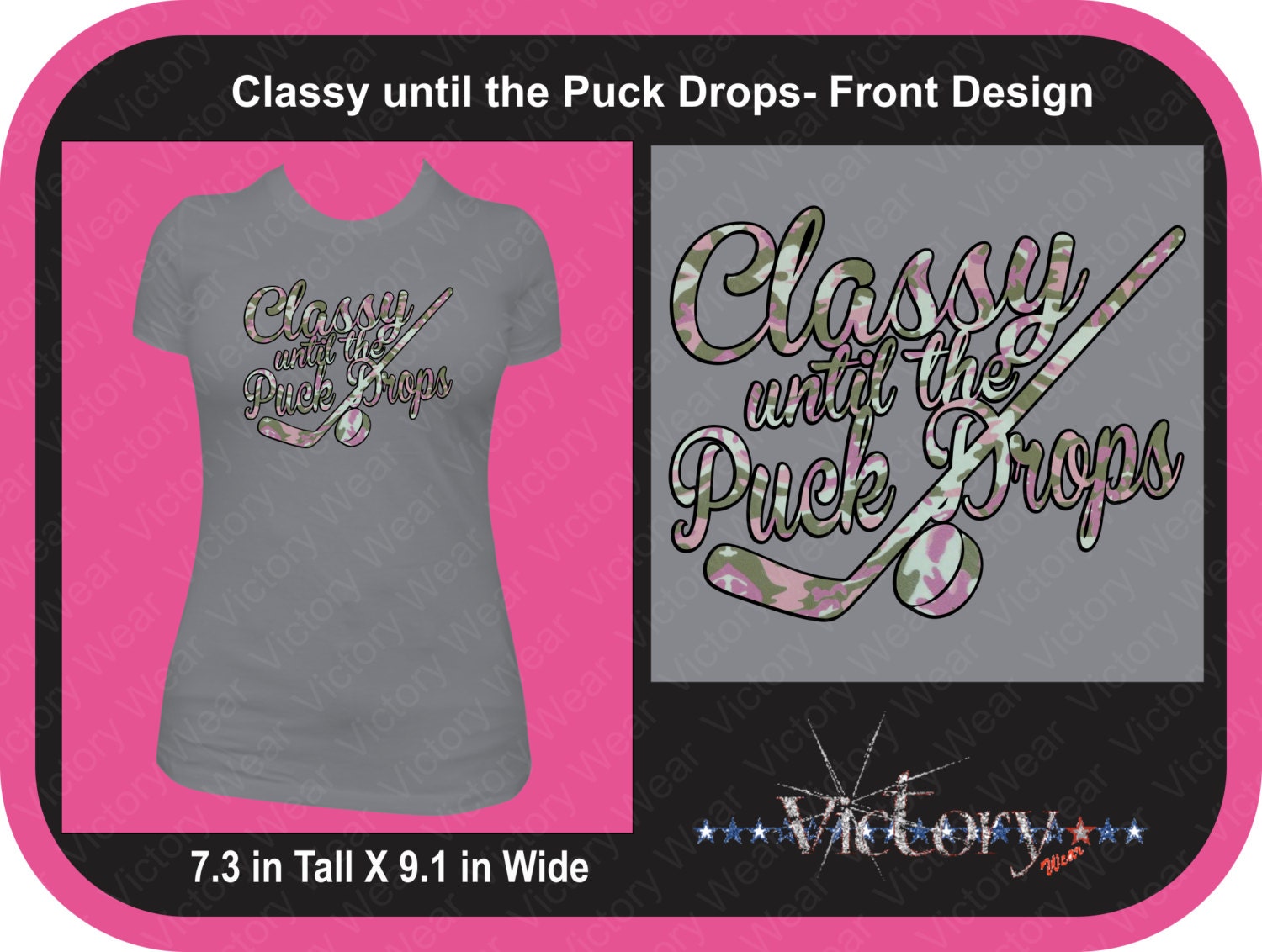 Classy until the Puck Drops Hockey DOWNLOAD File Only .CDR | Etsy