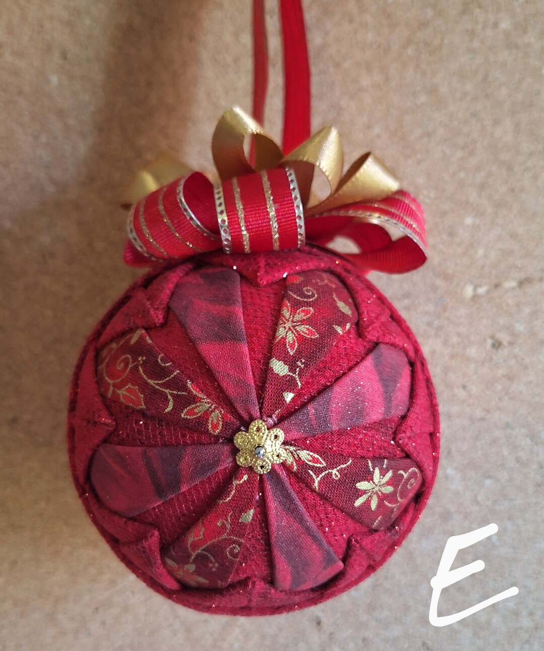 Victoria Star Pattern Quilted Christmas Ornament - Etsy