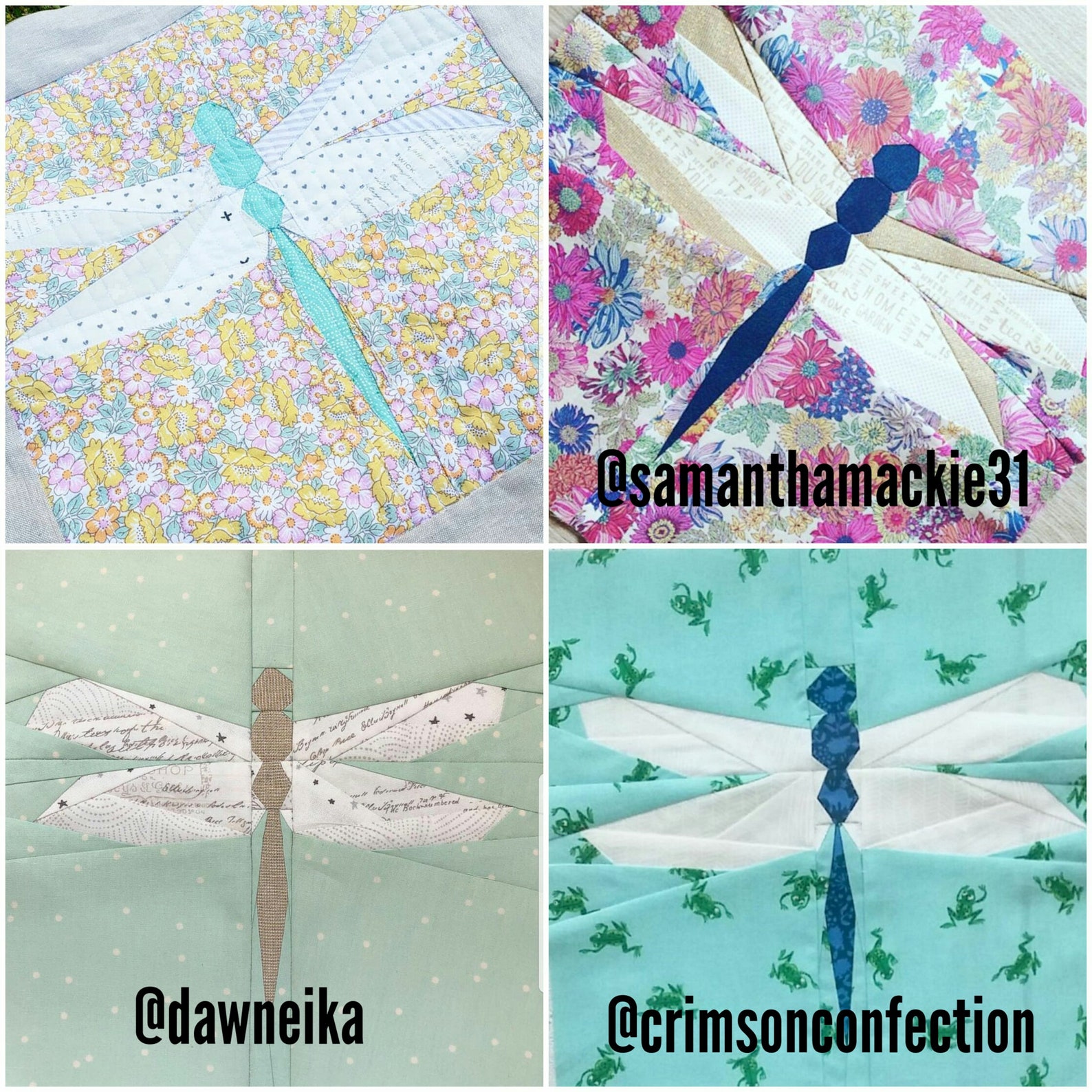 Terry's Dragonfly FPP Pattern - Etsy