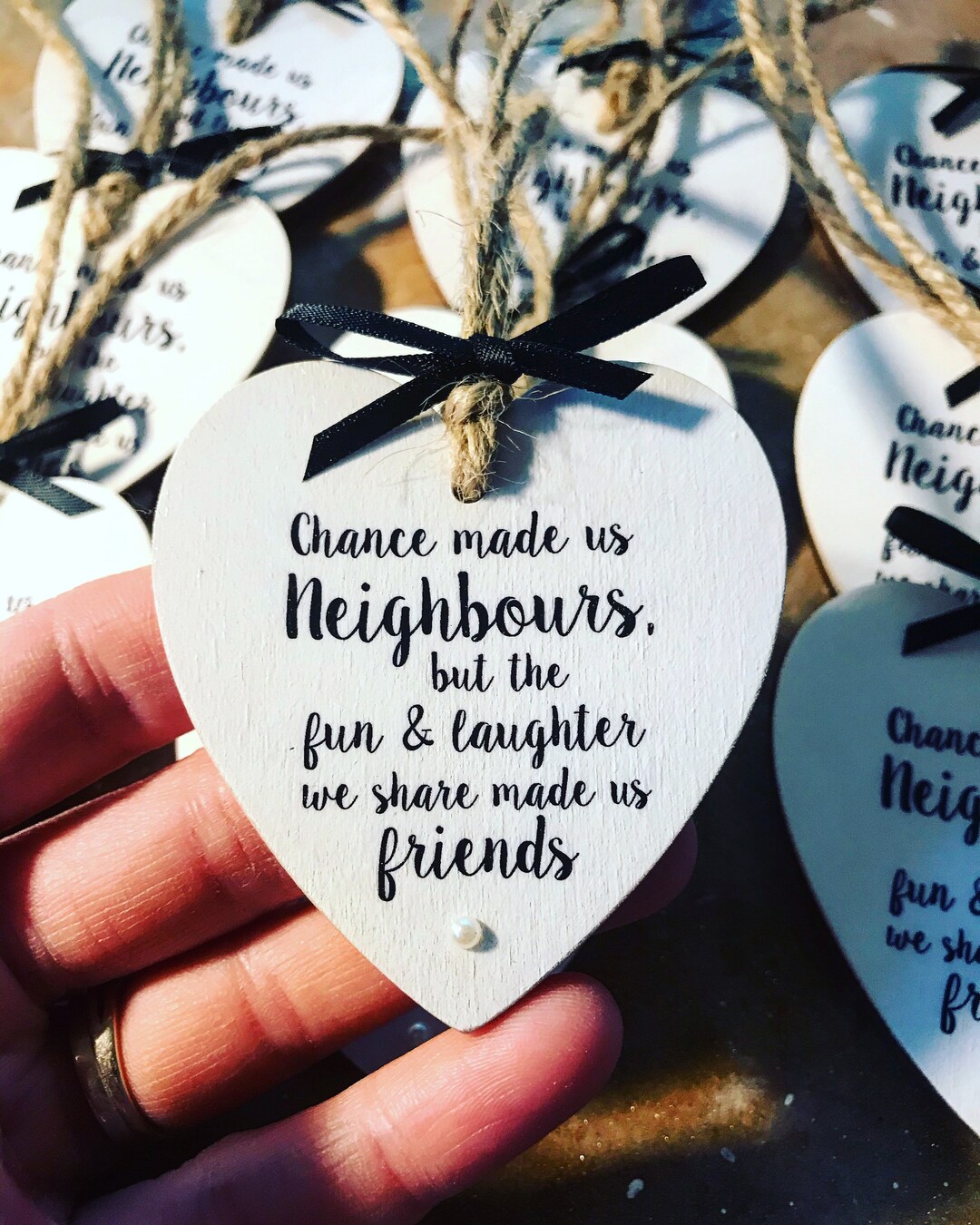 Neighbour Keepsake Heart Neighbour Gift Gifts for Friends Memory ...