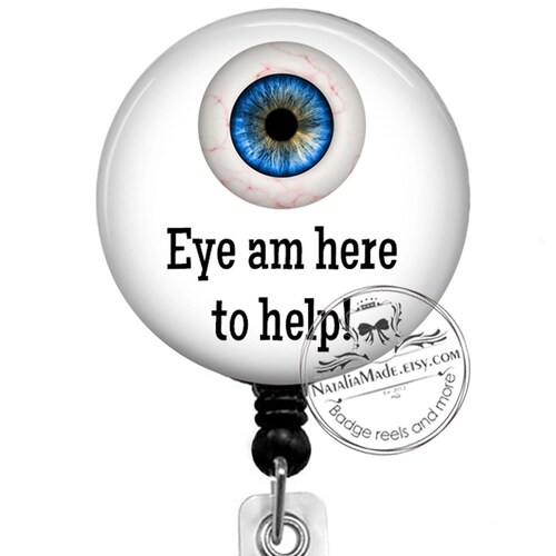 Eye Badge Reel Eyeball Badge Holder Optometrist Badge Clip - Etsy