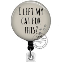 Tangled Cat "it's Fine" Retractable Badge Reel - Cat, Funny, Silver ...