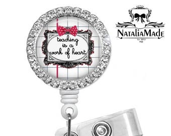 Teacher badge reels | Etsy