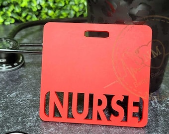 Red MEDICAL ASSISTANT Badge Buddy Free Shipping Badge - Etsy