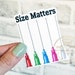 Size Matters Waterproof Vinyl Sticker - 2.7"x 2.2" - Laptop Water ...