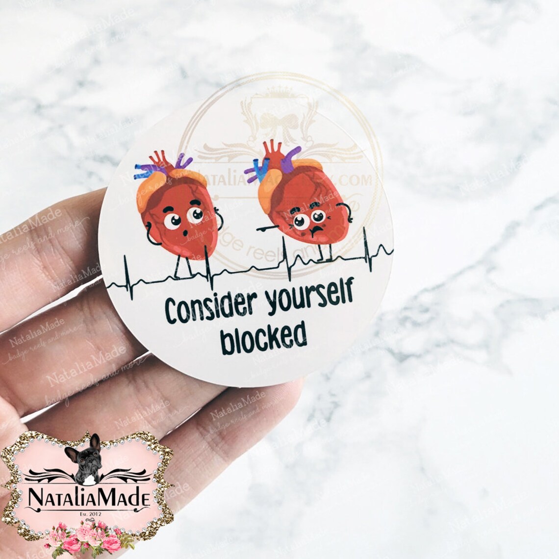 Heart Block Cardiology Waterproof Vinyl Sticker 2.3 X - Etsy