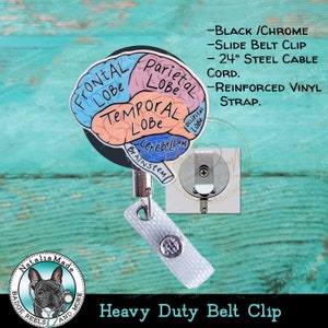 Anatomical Brain Diagram Retractable Badge Reel Neurology - Etsy
