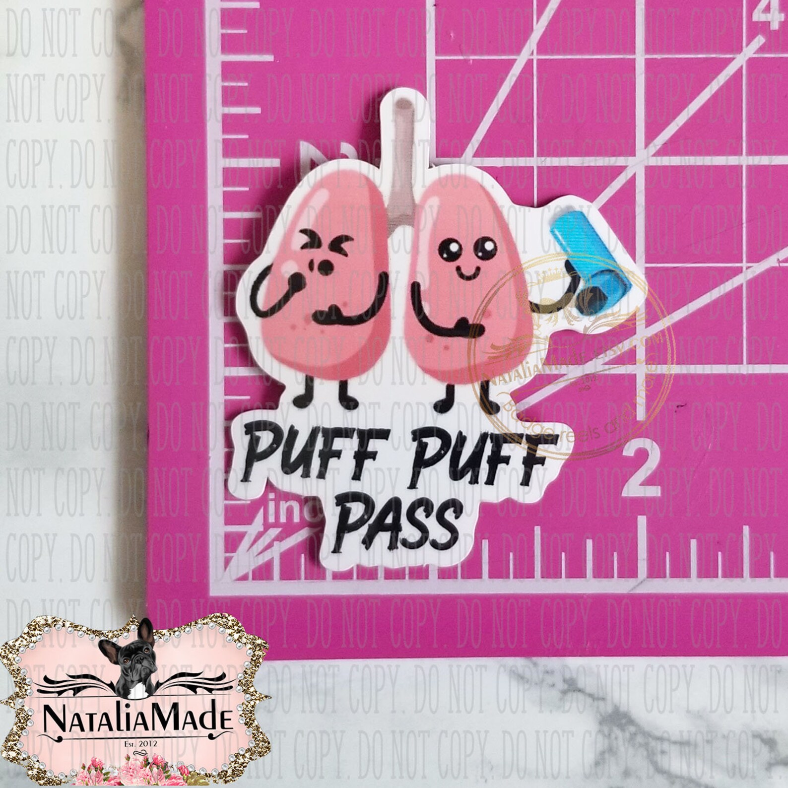 Lungs Puff Puff Pass Waterproof Vinyl Sticker Respiratory - Etsy.de