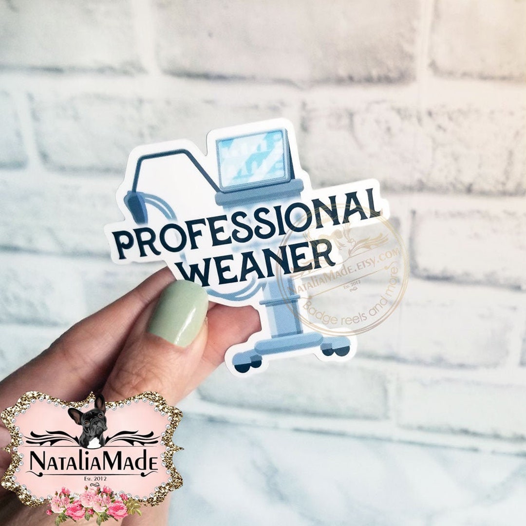 Professional Weaner Respiratory Therapist Waterproof Vinyl Sticker - 3 ...