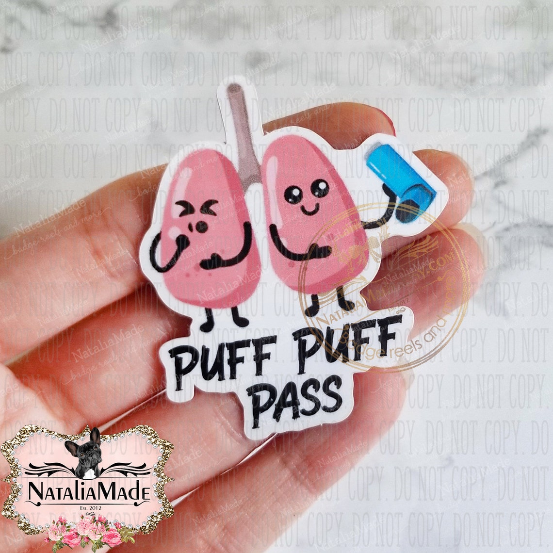 Lungs Puff Puff Pass Waterproof Vinyl Sticker Respiratory - Etsy