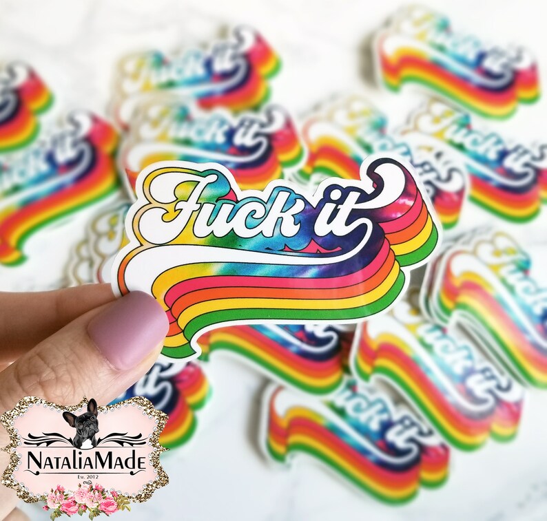 F It Waterproof Vinyl Sticker 3x2 Laptop Decal - Etsy