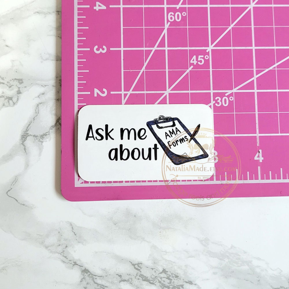 Ask Me About AMA Forms Waterproof Vinyl Sticker | Etsy
